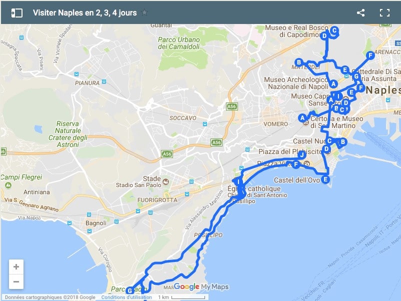Itinéraires à Naples pour un week-end de 2, 3, 4 jours - Vanupied