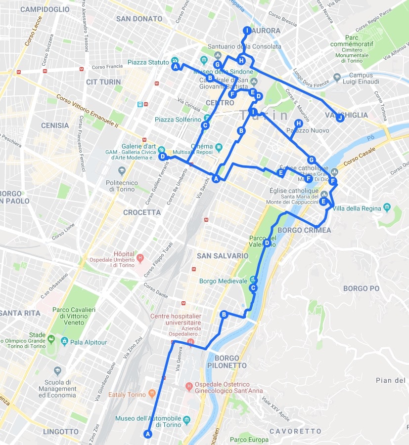 Itinéraires à Turin pour un week-end de 2, 3 jours - Vanupied