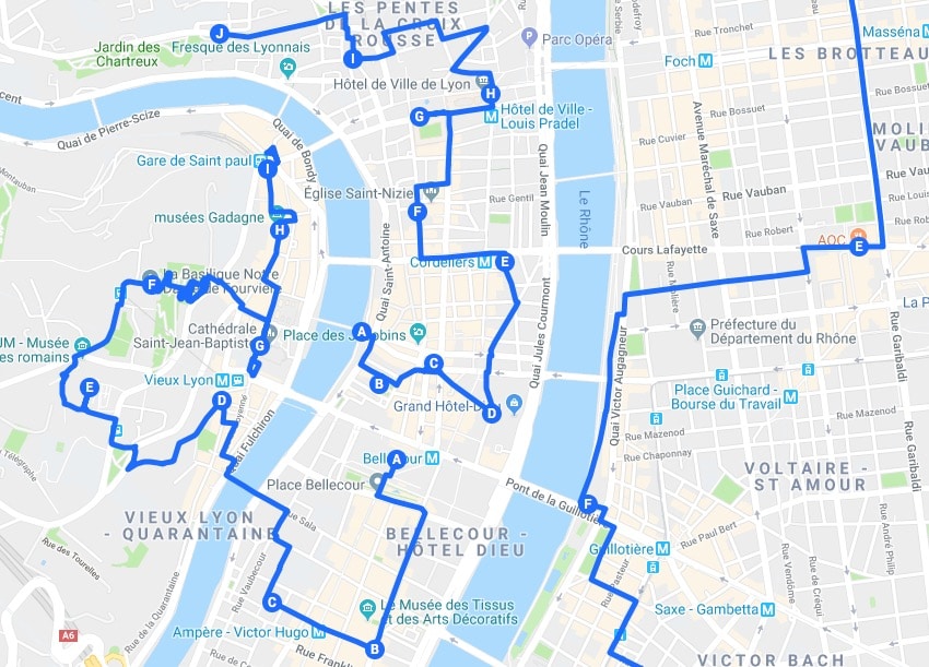 Plan de Lyon » Vacances - Guide Voyage