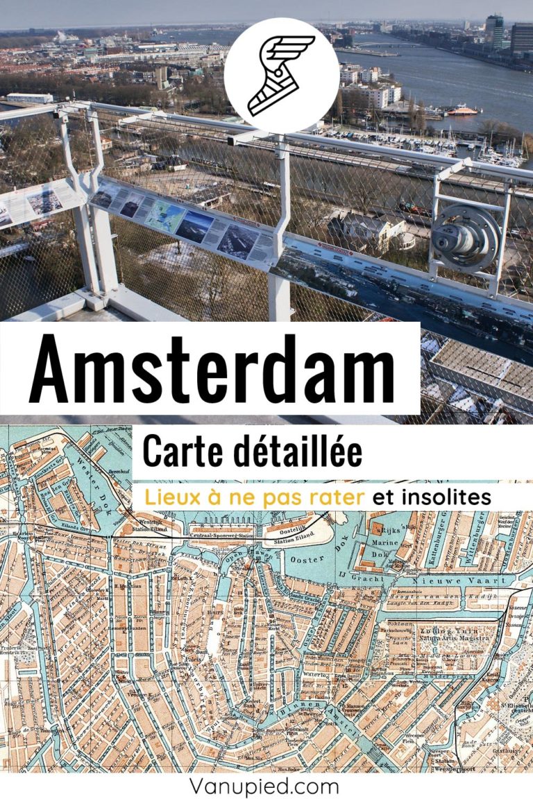 Carte d'Amsterdam (Pays-Bas) : Plan détaillé gratuit et en français à ...