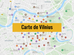 Carte de Vilnius : Tous les lieux du guide - Vanupied