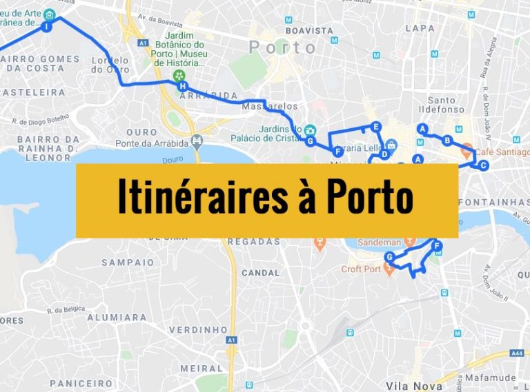 Carte de Porto (Portugal) : Plan détaillé gratuit et en français à ...